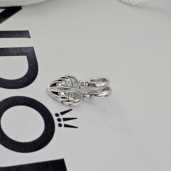 Pandora | Jewelry | Pandora Angel Wings Dangle Charm | Poshmark